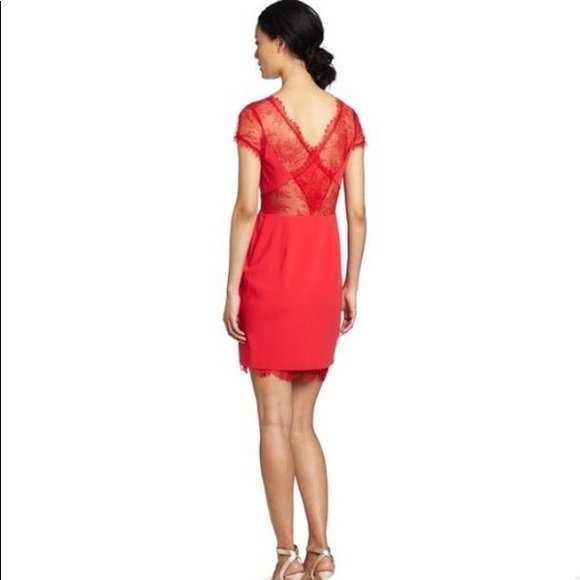 BCBGMaxAzria | Dresses | Nwt Bcbg Max Azria Red Lace Dress | Poshmark